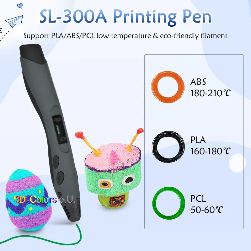 Sunlu 3D Pen DIY für Kinder, SL-300A, weiß